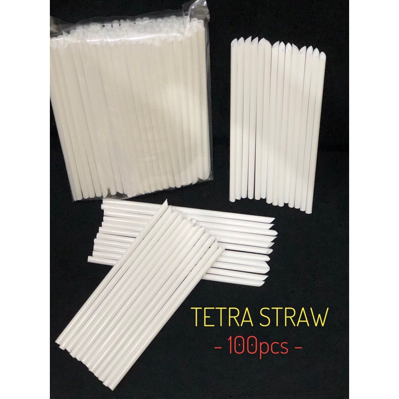 White Drinking Straw 100pcs | Shopee Philippines