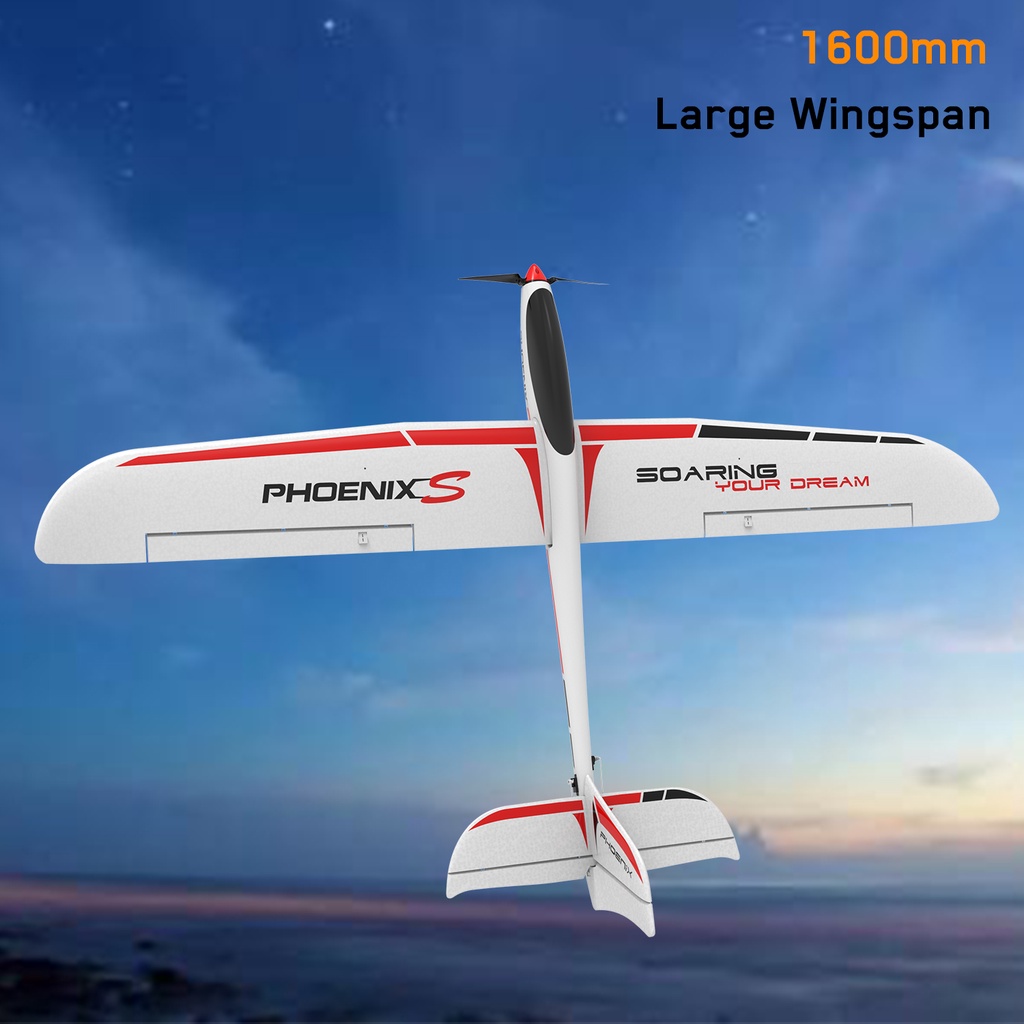 VOLANTEXRC RC Airplane 2.4GHz 4 Channel 1600MM Wingspan PhoenixS Sorty ...