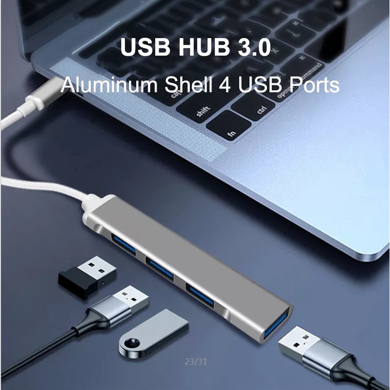 Type-C to USB 4 Usb Hub Expander Ultra-Thin Mini Portable 4-Port Usb 3. ...