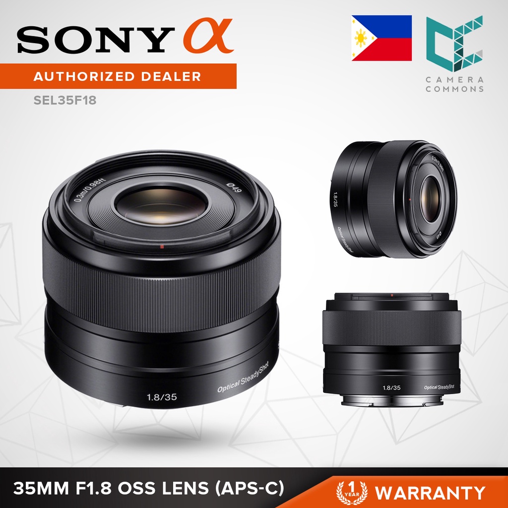Sony Lens E 35mm f/1.8 OSS SEL35F18 | Shopee Philippines