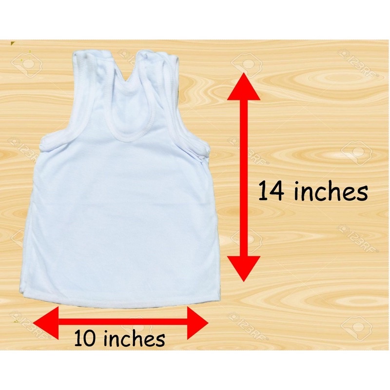 COD 12 pcs Baby Tops White Sando Sabrina T-shirt Muscle Aircon Sando ...