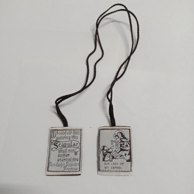 Our Lady of Mt. Carmel Scapular with Ziplock Pouch | Shopee Philippines