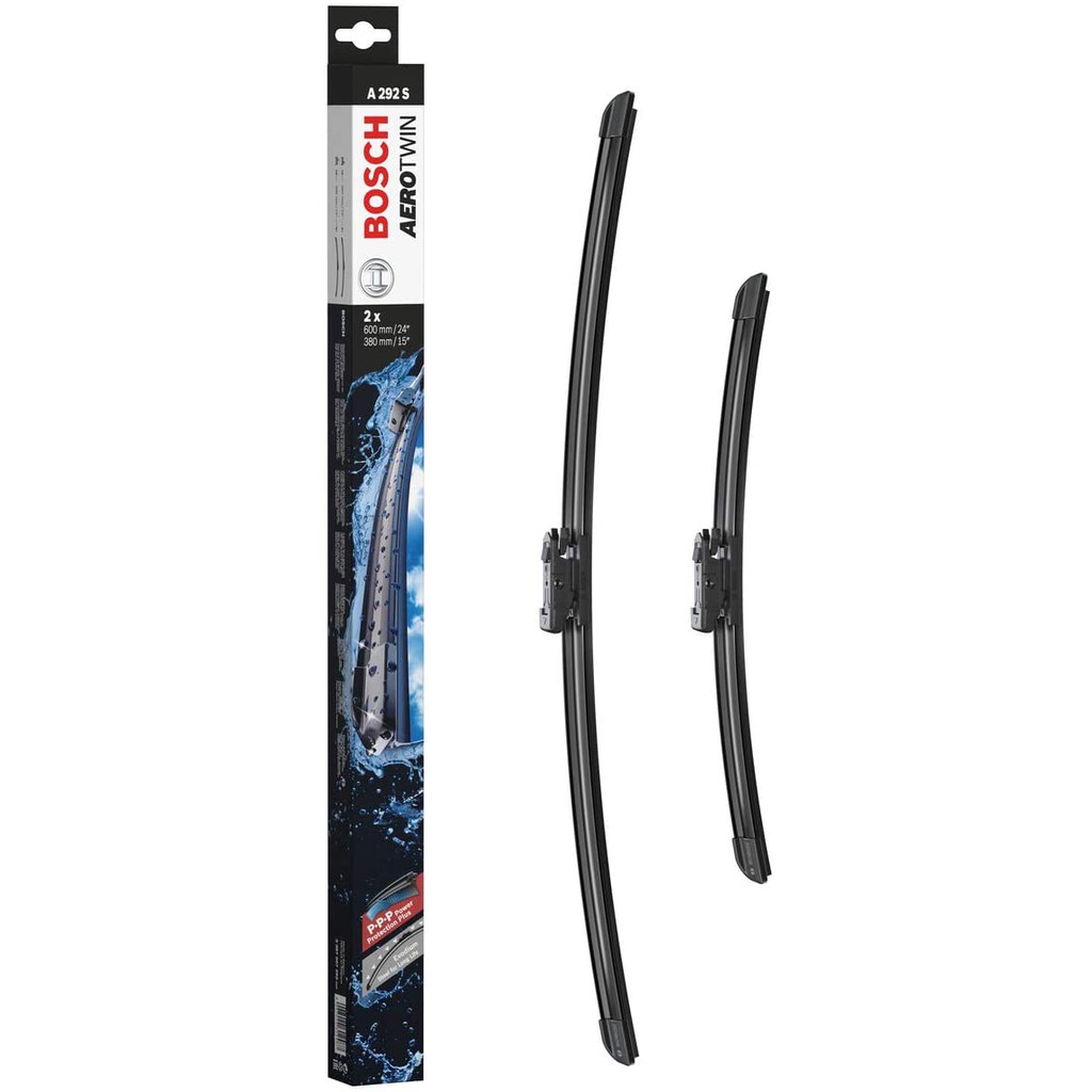 Bosch AEROTwin Wiper Set Ford Everest Ranger A292S 24 + 15 inches 2015 2016 2017 2018 2019 2020 ...