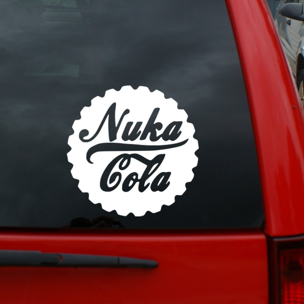 Fallout - Nuka-Cola Cap – 5” x 5” Vinyl Decal Window Sticker for Cars ...