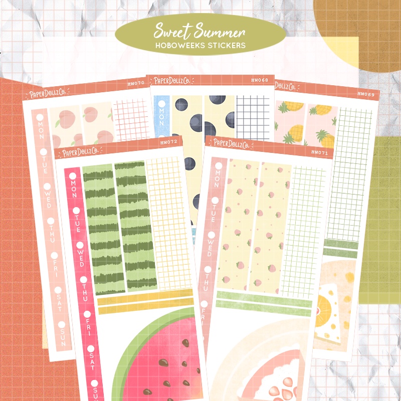 Sweet Summer Hobonichi Kit for Hobonichi Weeks | HW068 HW069 HW070 ...