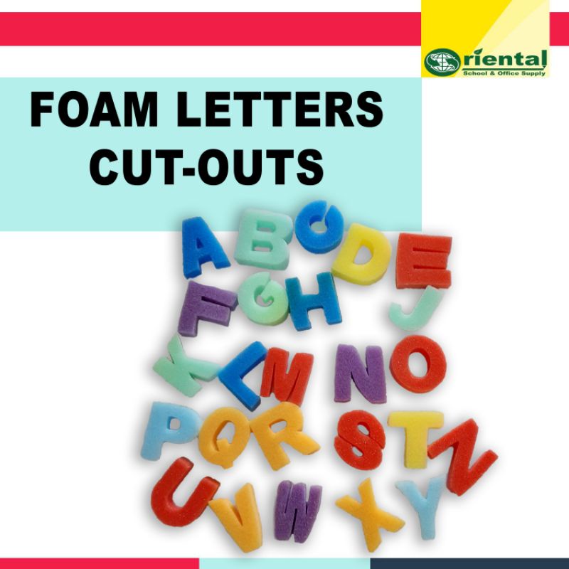 Cut out Foam Letters and Numbers - Sponge Material for Painting Skills ...