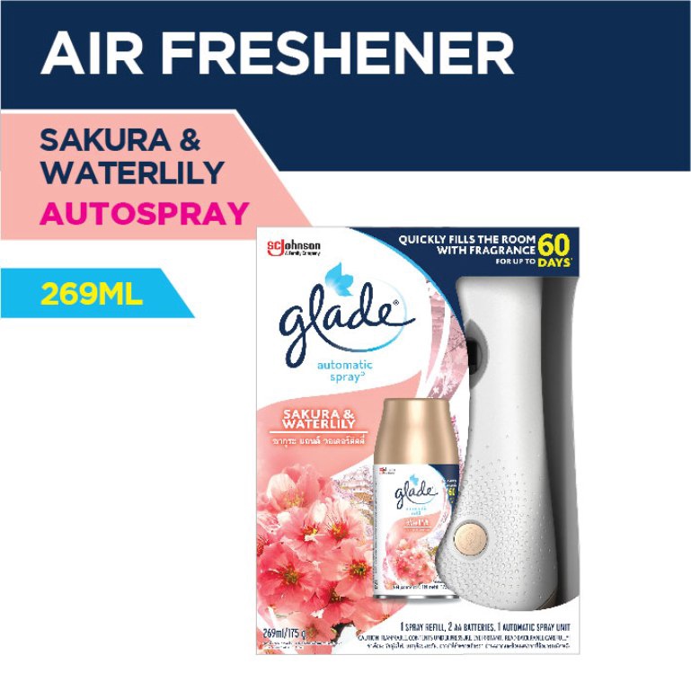 Glade Automatic Spray Sakura & Water Lily 175g | Shopee Philippines