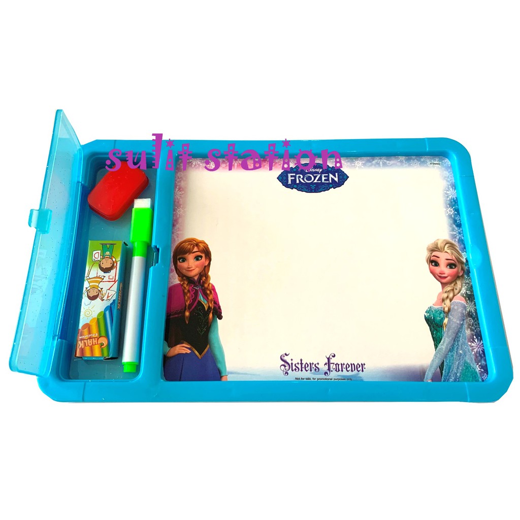 2in1 FROZEN ELSA ANNA EDUCATIONAL LEARNING DRAWING WHITE BLACK BOARD ...