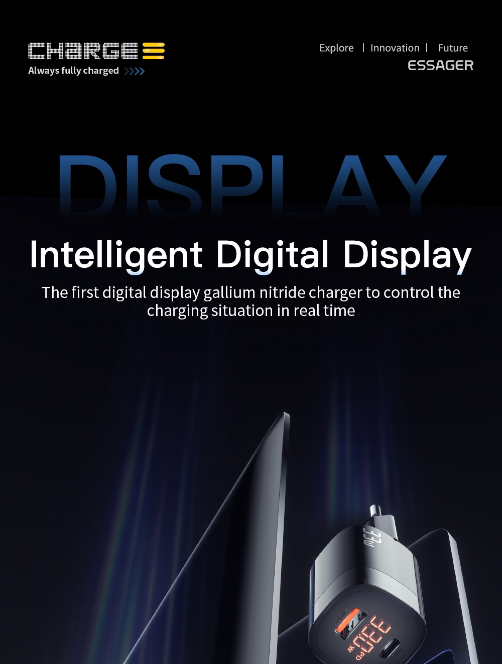 Essager 33w Usb And Type C Fast Charging Power Display For Ip And Other ...
