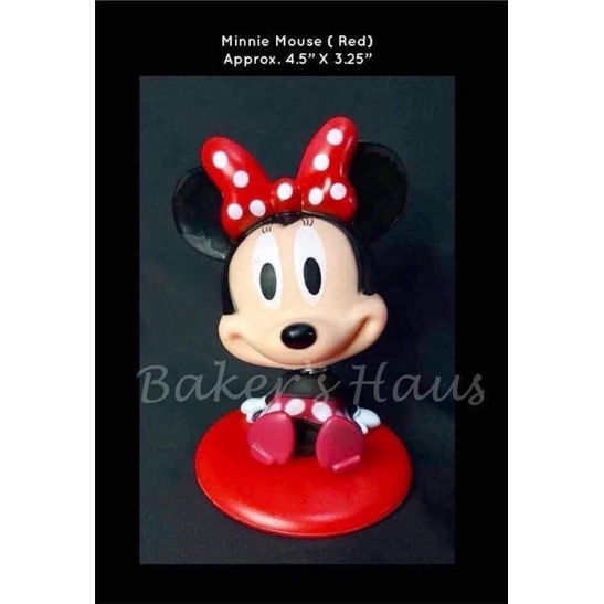 Minnie Mouse- PINK/RED Cake Topper | Shopee Philippines