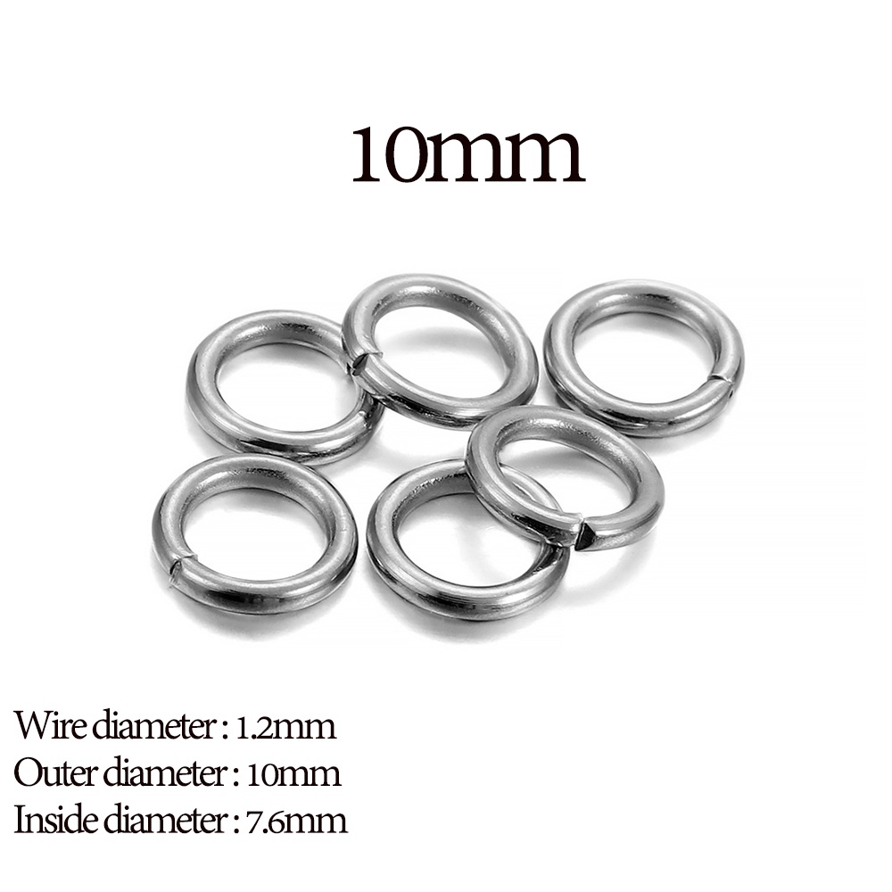 St.Kunkka Stainless Steel Split Jump Ring Connector For Jewelry Making Accessories Supplies 200 ...