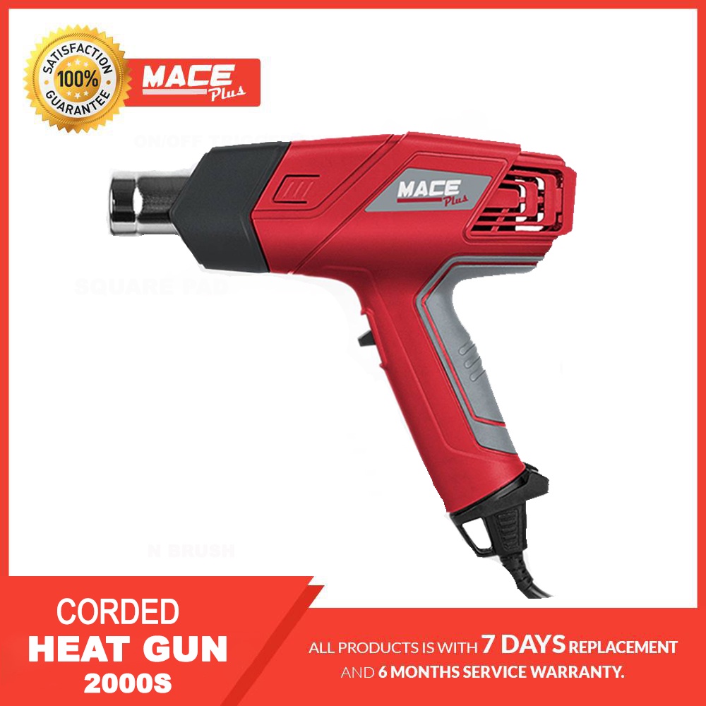 Mace Plus MT-HG2000 Electric Heat Gun + other accessories nozzle with ...