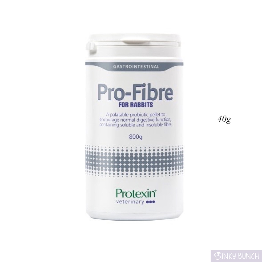 Protexin Pro-Fibre 40g - for rabbits & small animals (Expires: 08/2024 ...