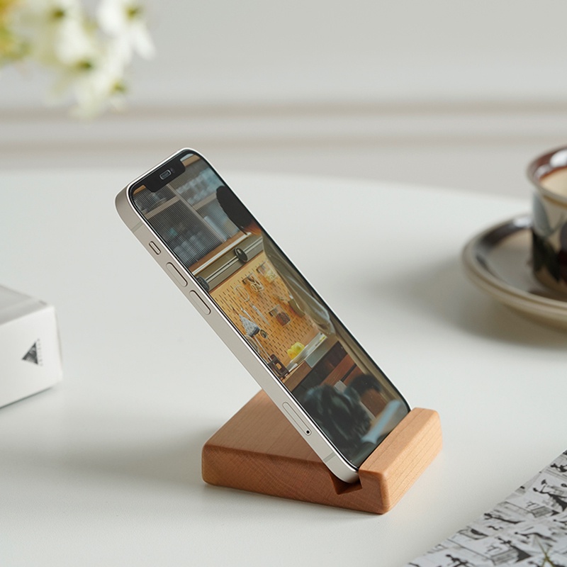 White Oak Cherry Wood Mobile Phone Tablet Holder/Solid Model/Solid ...