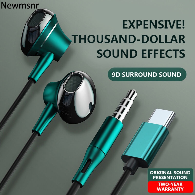 Newmsnr Wired Headphones type-c interface In-Ear Headphones Gaming ...