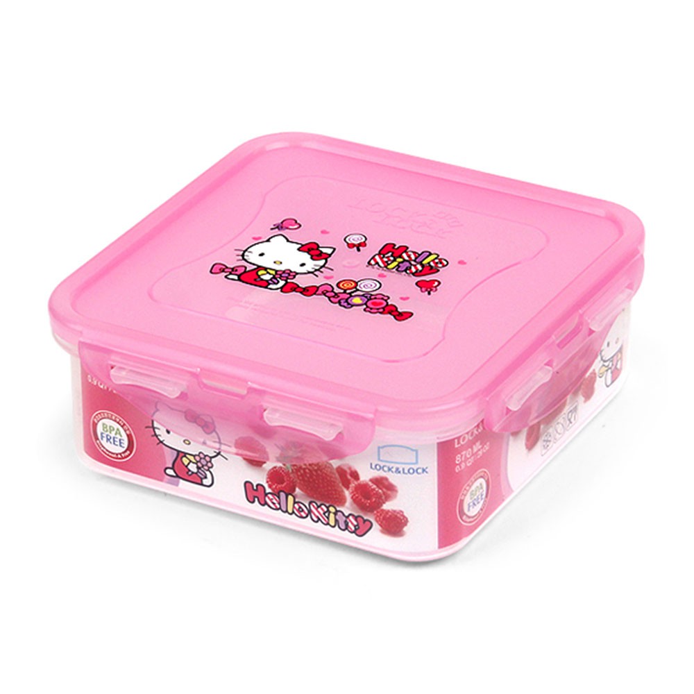 Lock AND LOCK Hello Kitty / place to eat 870 ml / square box | Shopee ...
