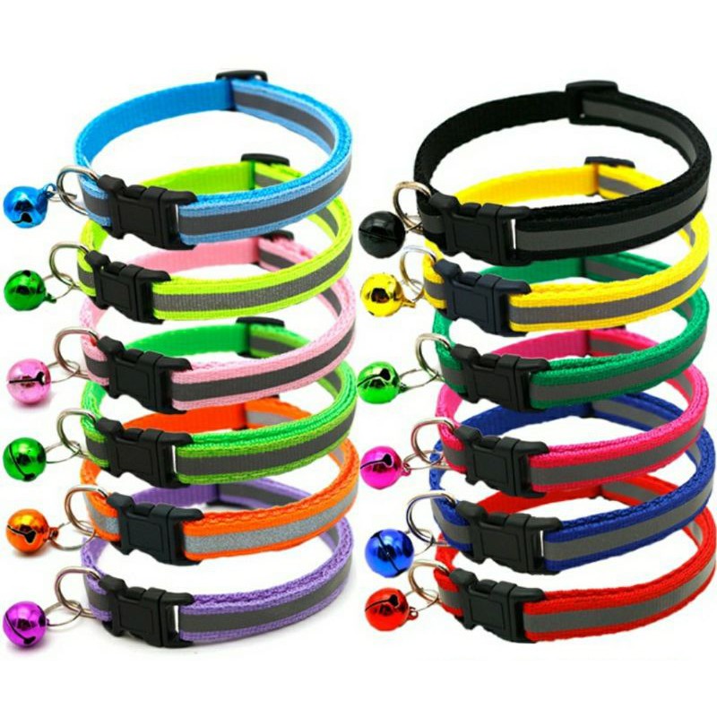 Pet Dog and Cat Collar with Bell (Reflector Design) | Shopee Philippines