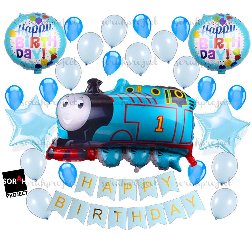 THOMAS train Balloon Birthday Party Theme Set Package | Shopee Philippines