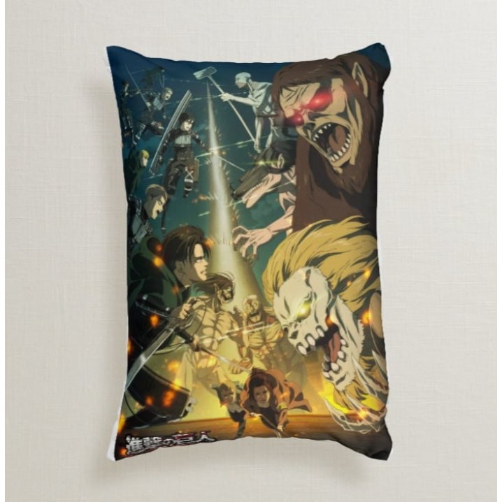 SHINGEKI NO KYOJIN (AOT) PILLOWS 8 INCHES x 11 INCHES | Shopee Philippines