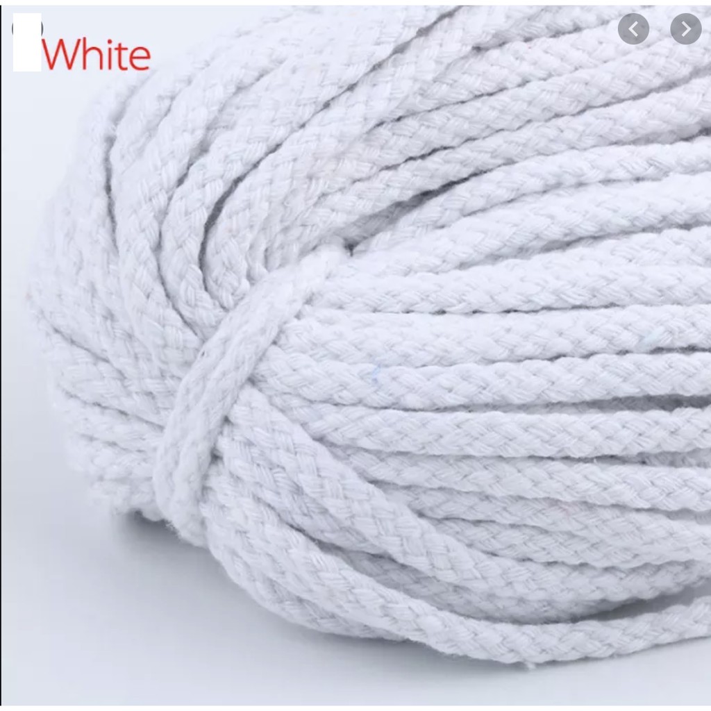 White Macrame Cotton Cord Rope 1KILO | Shopee Philippines
