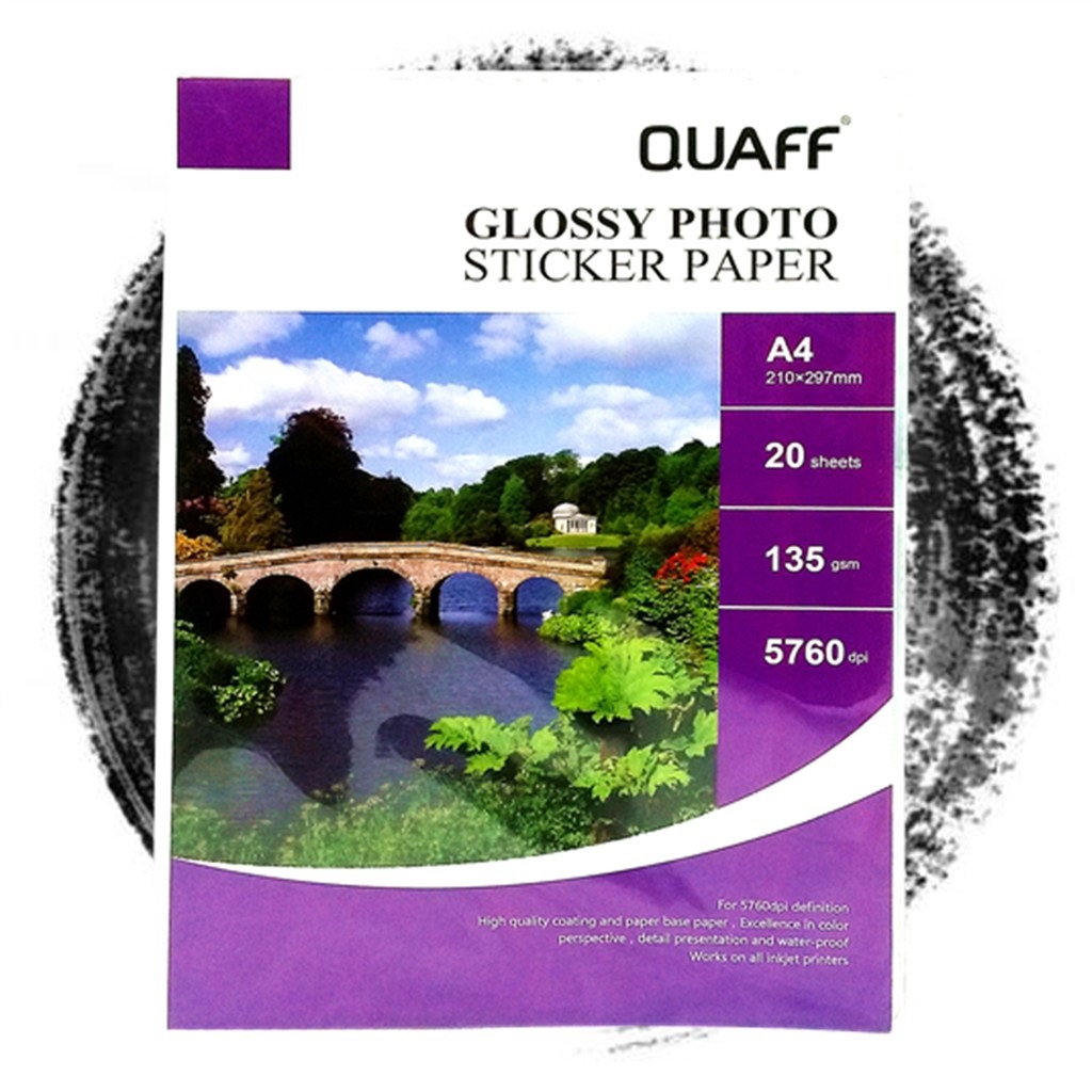 Quaff Glossy Photo Sticker Paper 135gsm (A4) | Shopee Philippines