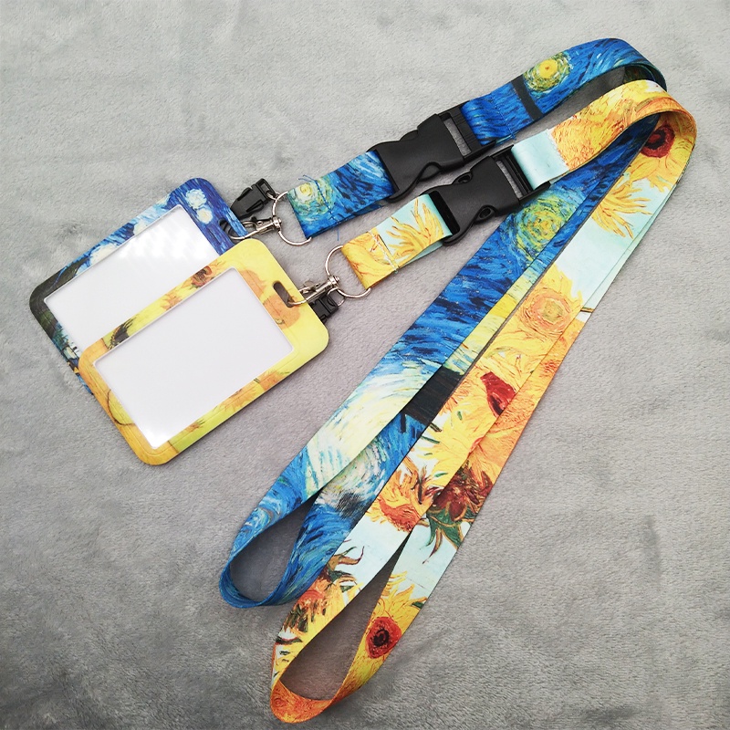 Van Gogh Painting Neck Straps With ID Card Sleeve Protector For ...