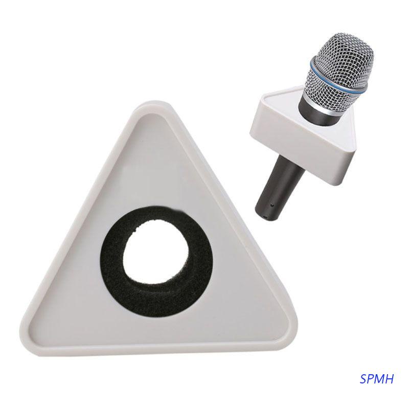 SPMH Black Hole Triangular Mic Microphone TV Interview Logo Flag ...