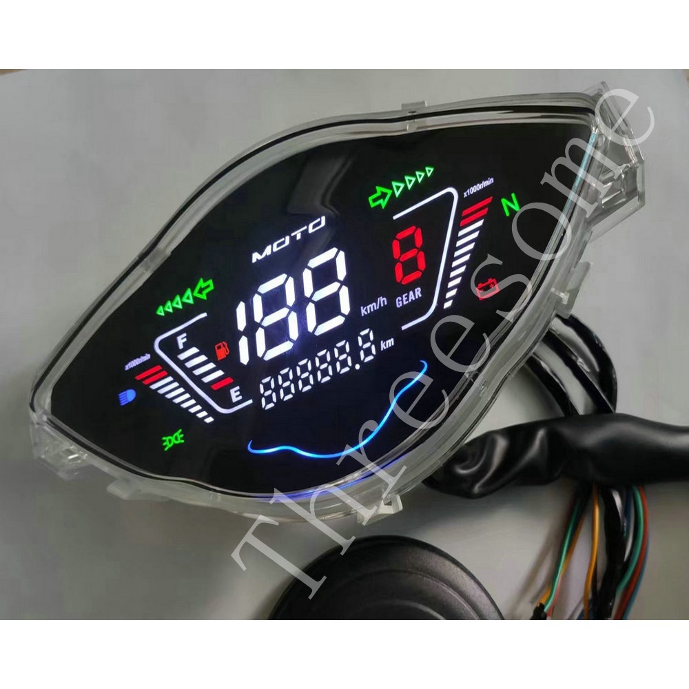 Honda Wave 100 100r 110r Meter Digital Full Led Speedometer Digital ...