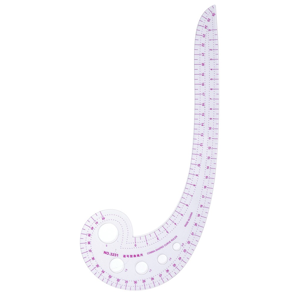 Transparent Comma Shaped Designers Curve Ruler for Dressmaking Tailor ...