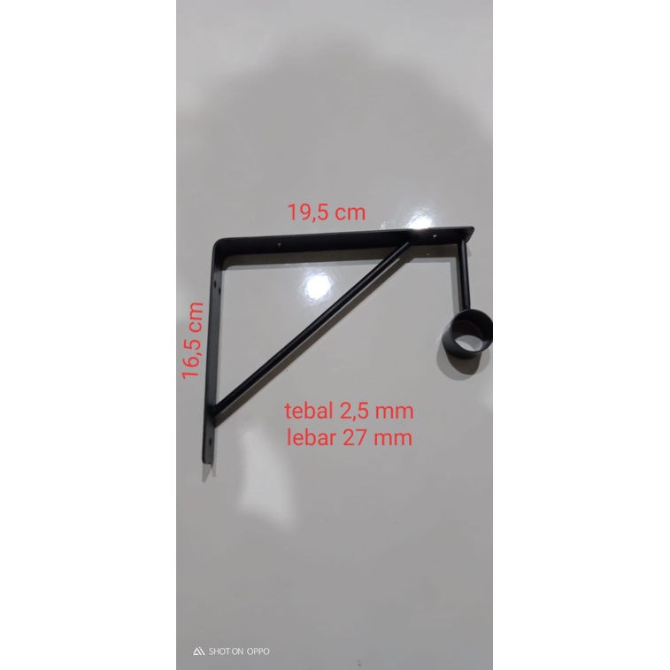 SIKU HIASAN DINDING Angled Iron Shelf Elbow Shelf Multifunctional ...