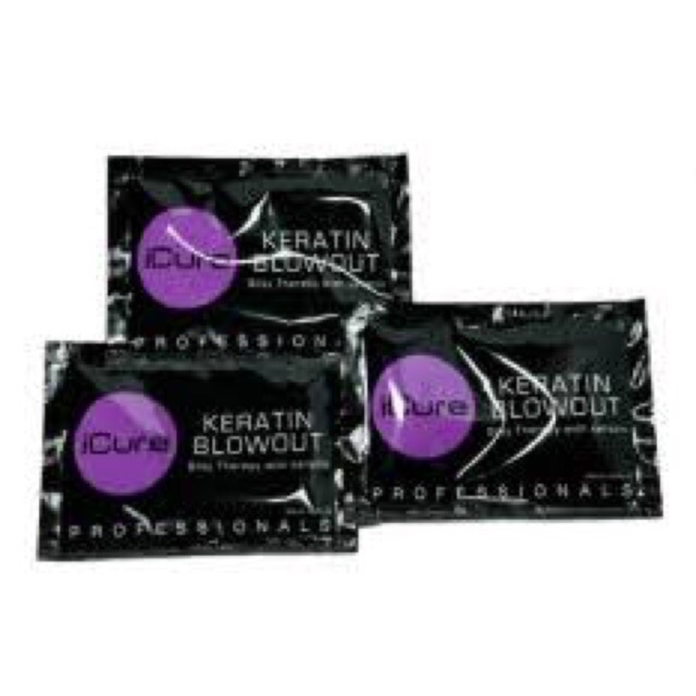 iCure Keratin Blowout sachet 1piece (35ml) | Shopee Philippines