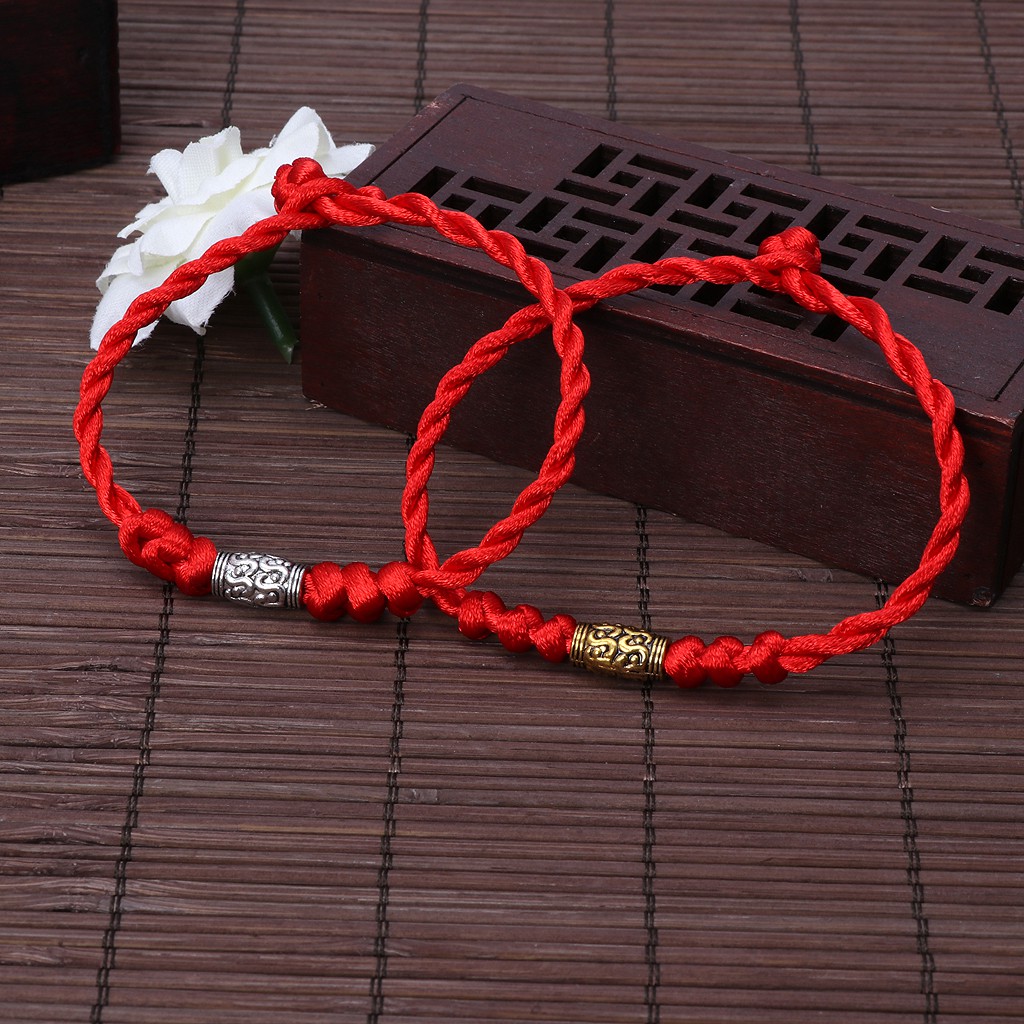 Handmade Chinese Feng Shui Lucky Red String Bracelets | Shopee Philippines