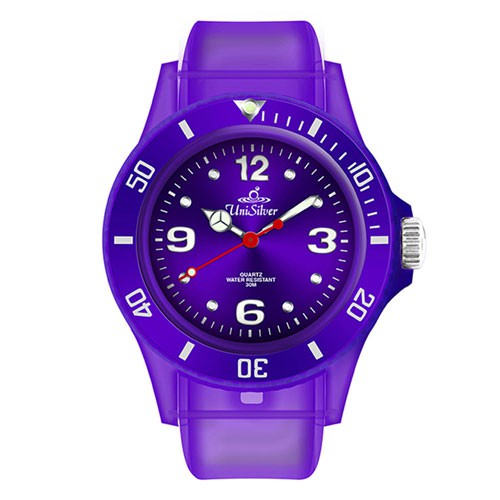 UniSilver TIME Crystal Clear Translucent Violet watch KW1070-2108 ...