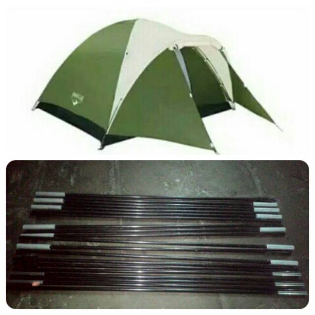 TENDA Bestway Montana Pavilion X4 FULLSET Dome Tent Frame - Not a Tent ...