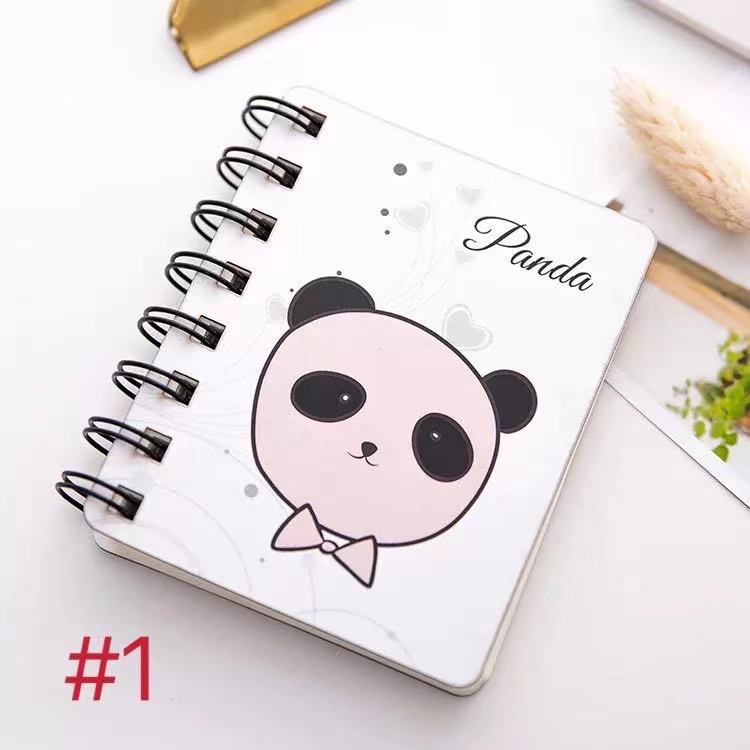 80 sheets Cartoon Portable Coil Notepad Notebook Memo Time Organizer ...