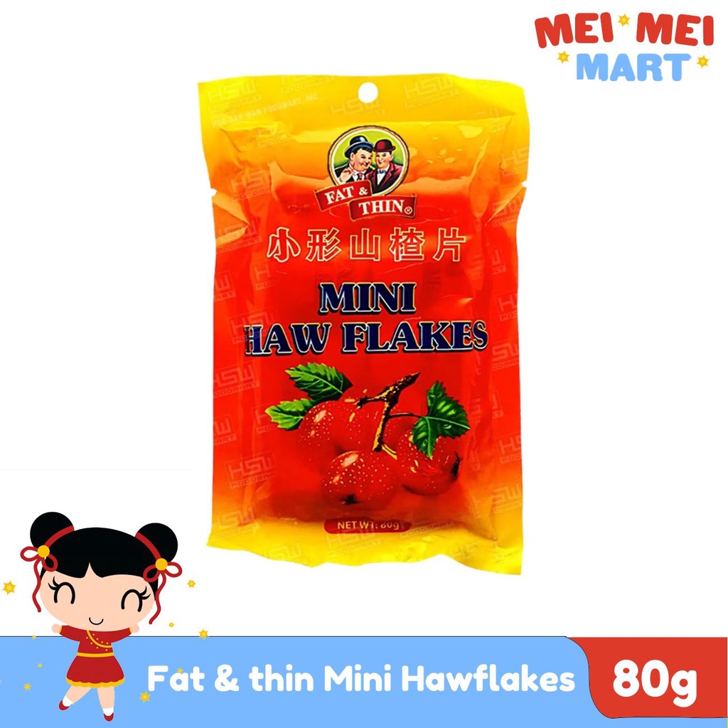 Fat & thin Mini Hawflakes 80g Haw Flakes Candy | Shopee Philippines