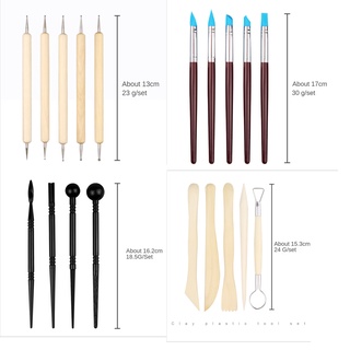 25pcs Clay Tools Sculpting Kit Sculpt Smoothing Wax Carving Pottery ...