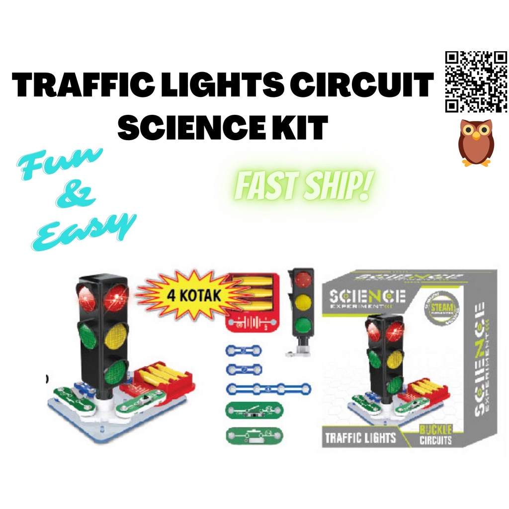 TRAFFIC LIGHTS CIRCUIT SCIENCE KIT SCIENCE SAINS REKA BENTUK ...