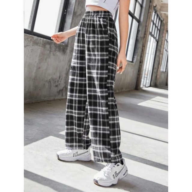PRANELLA FABRIC PLAID PANTS ONHAND(limitedprints) | Shopee Philippines