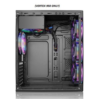 NOVUS Vertex PC Case Black Computer Case Desktop Gaming Case Mid Tower ...