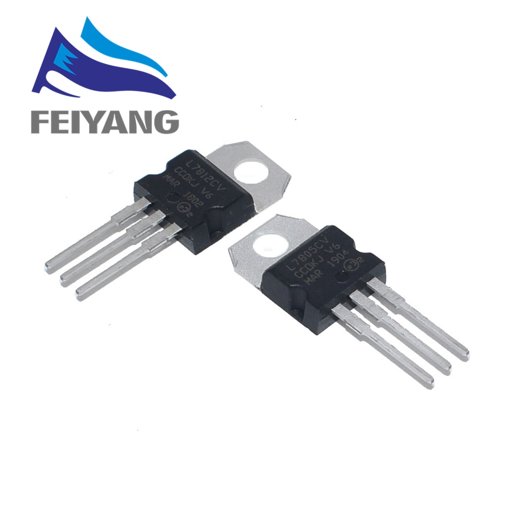 10pcs/lot 7805 L7805CV 7812 L7812 LM317 LM317T TO-220 Three-terminal voltage regulator | Shopee ...