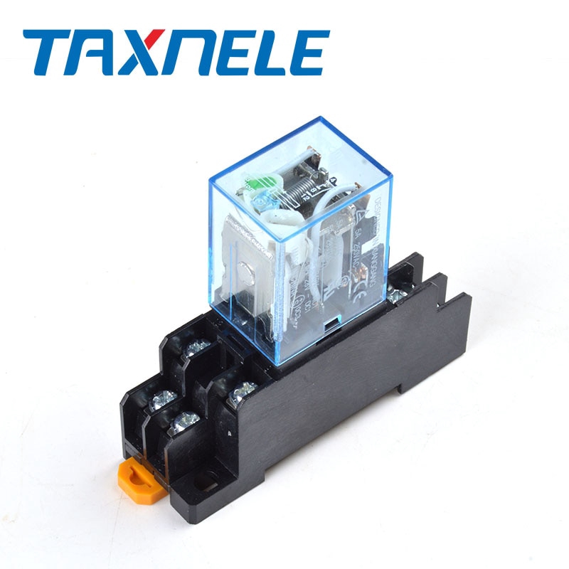 Electromagnetic Coil General DPDT Power Relay MY2NJ DPDT 8Pins HH52P Relays DC12V 24V AC220V ...