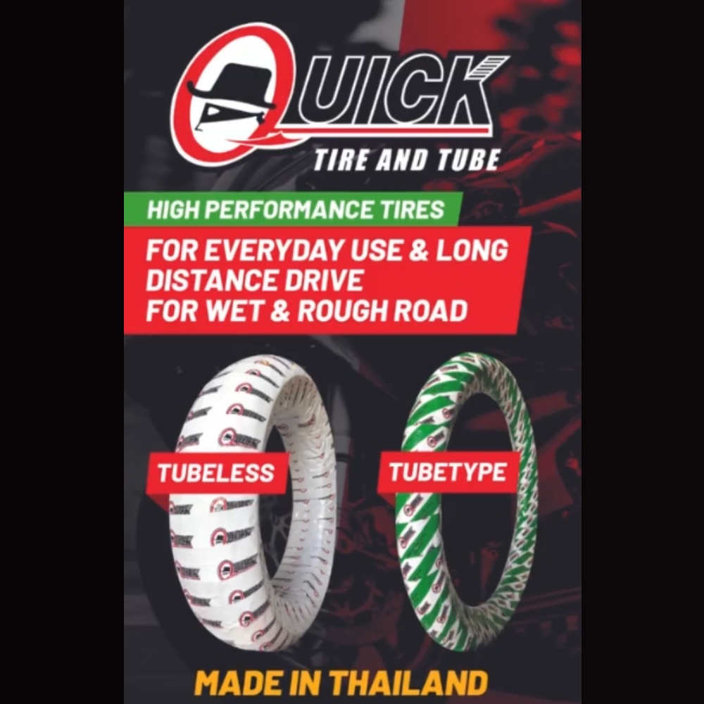 Authentic Quick Tire Phoenix Tube Type Motorcycle Scooter Tires Made in ...
