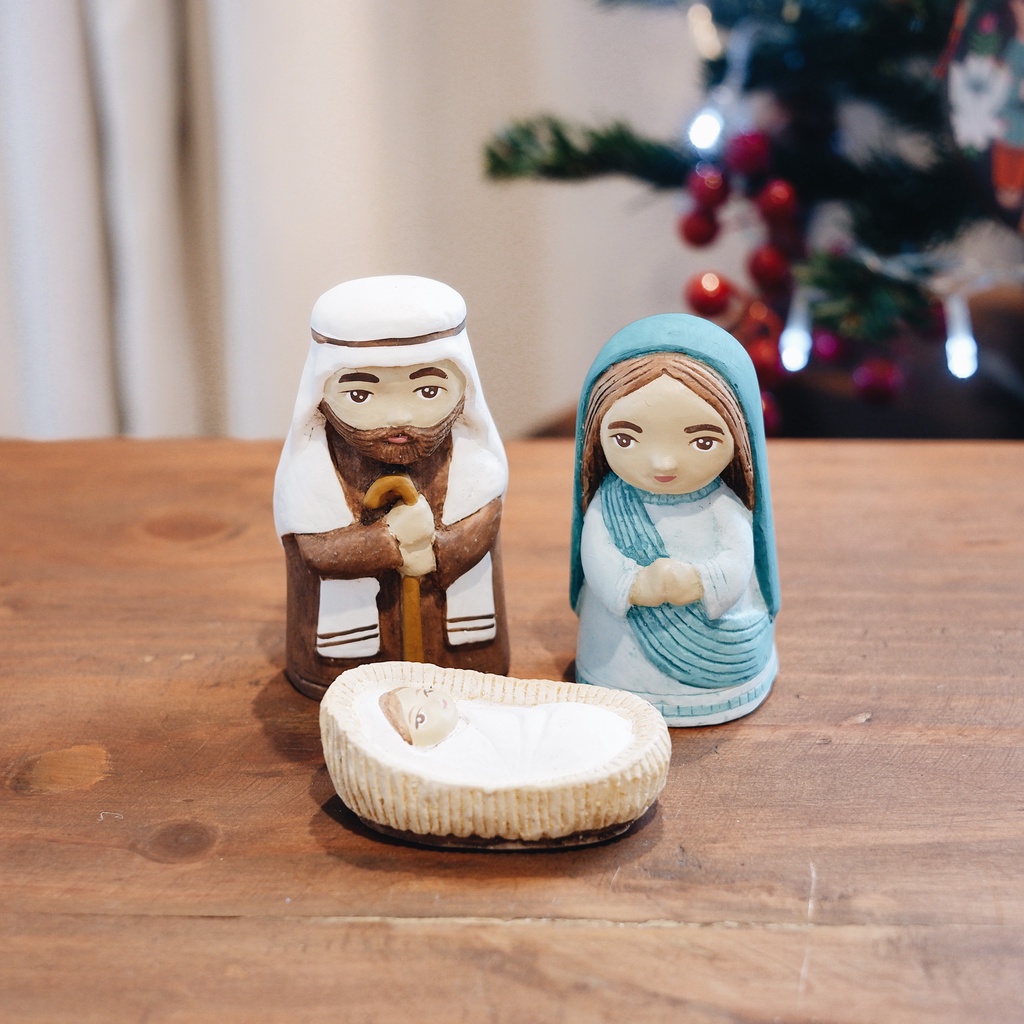Papemelroti Resin Nativity Set | Belen Holy Family | Christmas Gift ...