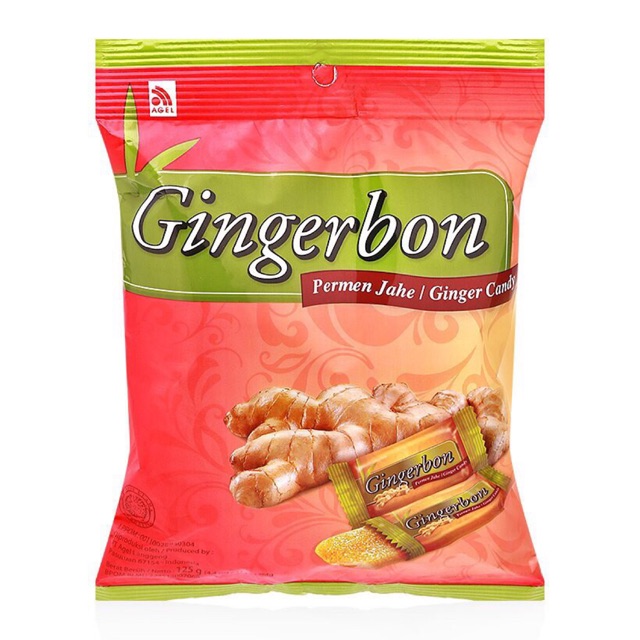 Combo of 20 Gingerbon_Indonesia Gummy Ginger Candy 125g x31 tablets ...