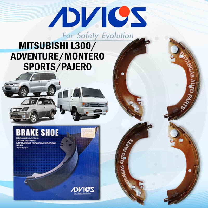 ADVICS BRAKE SHOE MITSUBISHI L300/ADVENTURE/MONTERO SPORTS/PAJERO ...