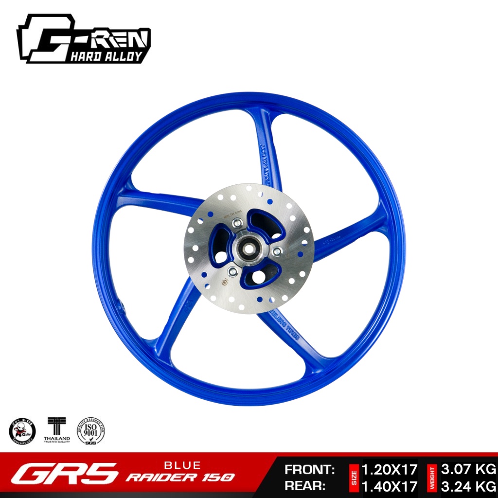 G-REN GR5 Mags For Raider 150 slim type (1.2X1.4-17) | Shopee Philippines