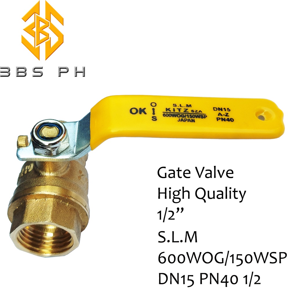 Brass Ball Valve Gate Valve Heavy Duty 1/2 inches (1pc) High Quality I 3BS | Shopee Philippines