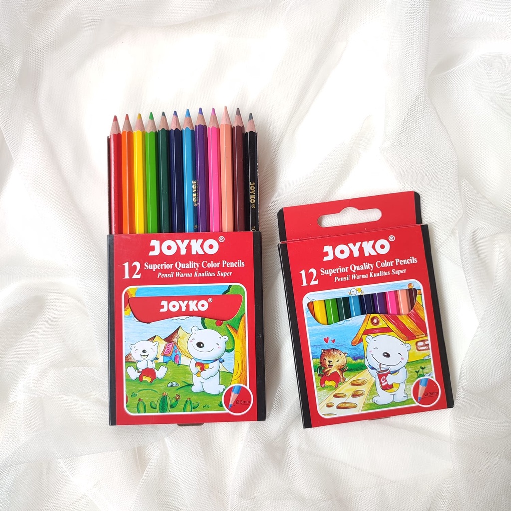 Joyko Color Pencils 12 pcs | Shopee Philippines