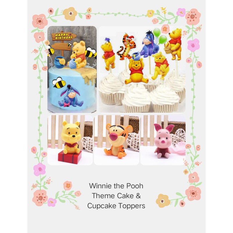 Winnie the Pooh Tigger Piglet Theme Birthday Cake & Cupcake Toppers ...